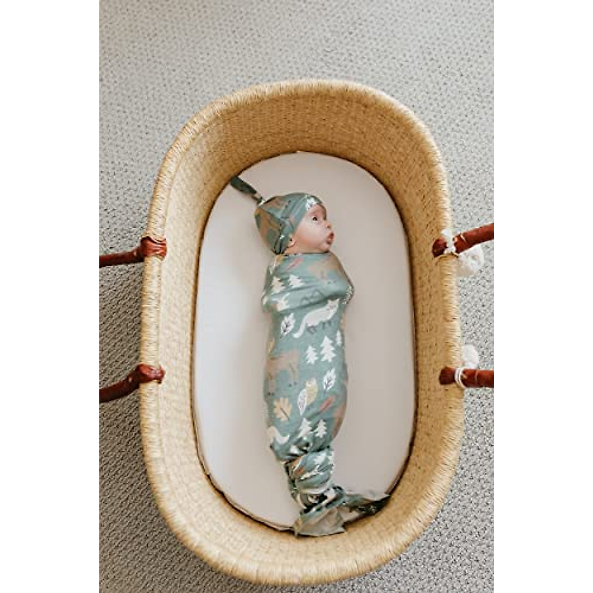Copper Pearl Large Premium Knit Baby Swaddle Receiving Blanket Atwood