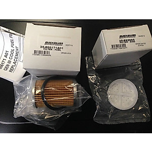 OEM MERCURY MERCRUISER QUICKSILVER GEN III GEN 3 COOL FUEL MODULE FILTER SET : 35-892665 & 35-8M0093688