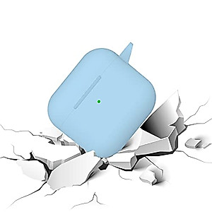 Cute Case for Airpods 3 Case, Bracelet Keychain Beaded Wristlet Apple Airpod 3rd Gen Cover for Girl Women, Silicone Case Protective Skin for AirPod 3rd Generation Wireless Charging Case (Blue)