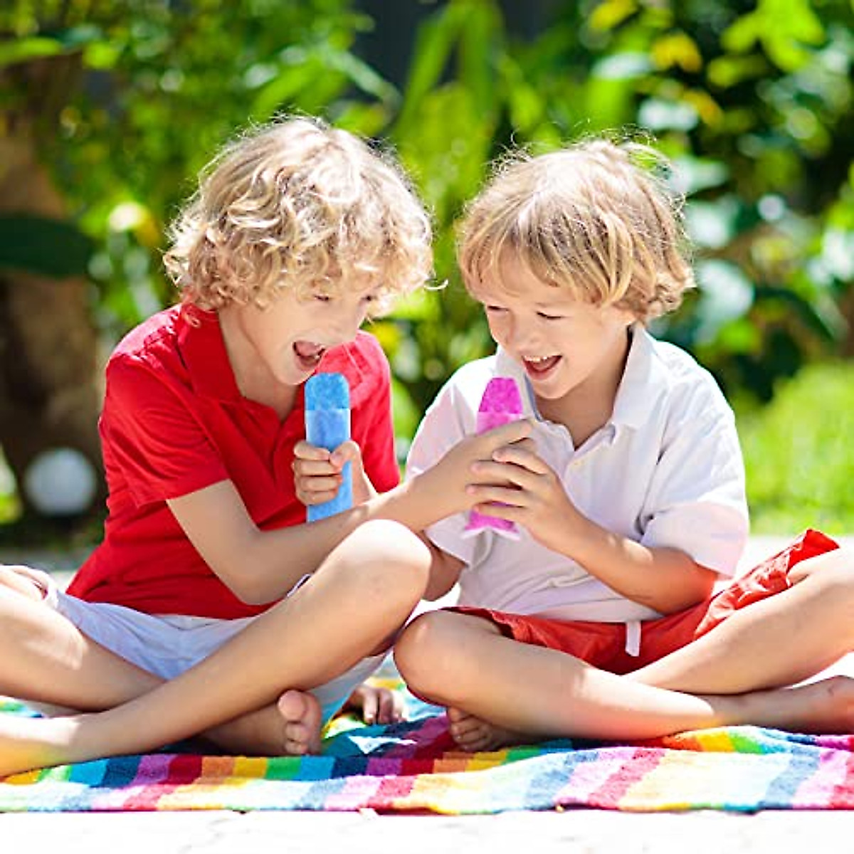 200 Pcs Popsicle Bags, Plastic Freeze Ice Pop Bags, Disposable Popsicle Bags with Funnel, Ice Candy Bags for Making Ice Pop, Yogurt, Ice Candy(3 x 10 In)