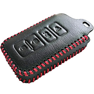 2Pcs Coolbestda 4Buttons Key Fob Cover Keyless Skin Jacket Remote Wallet Bag for 2019 2018 2017 Toyota Highlander Avalon Camry Corolla RAV4 HYQ14FBA