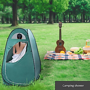 Volowoo Portable Outdoor Pop-up Toilet Dressing Fitting Room Privacy Shelter Tent Army Green