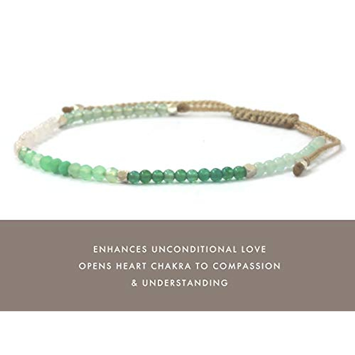 BALIPURA- Love Crystals Bracelet for Women - Jade Beaded Bracelet, Rose Quartz, 925 Solid Silver Bracelet - Friendship Bracelet - Healing Crystals - Handmade Bracelets (2mm SMALL Beads)