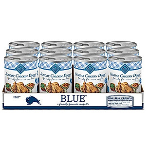 Blue Buffalo Family Favorites Natural Adult Wet Dog Food, Sunday Chicken 12.5-oz can (Pack of 12)