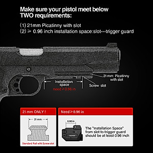 SOLOFISH 500 Lumens Pistol Light with Purple Green Laser Sight and Strobe Tactical Flashlight Combo, Rechargeable Weapon Light and Beams for Guns/Handguns W/a Rail