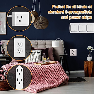 55 Pack Outlet Plug Covers Baby Proofing Plug Protector Electrical Safety Outlet Covers (3-Prong White)