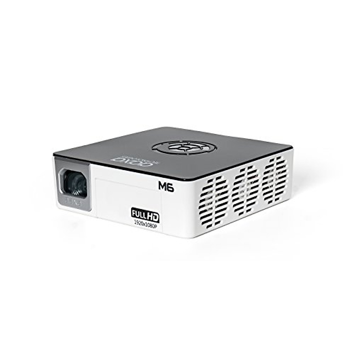 AAXA Technologies M6 Full HD Micro LED Projector with Built-in Battery - Native 1920 x 1080p FHD Resolution, 1200 Lumens, 30,000 Hour LEDs, Onboard Media Player, Business/Home Theater Use