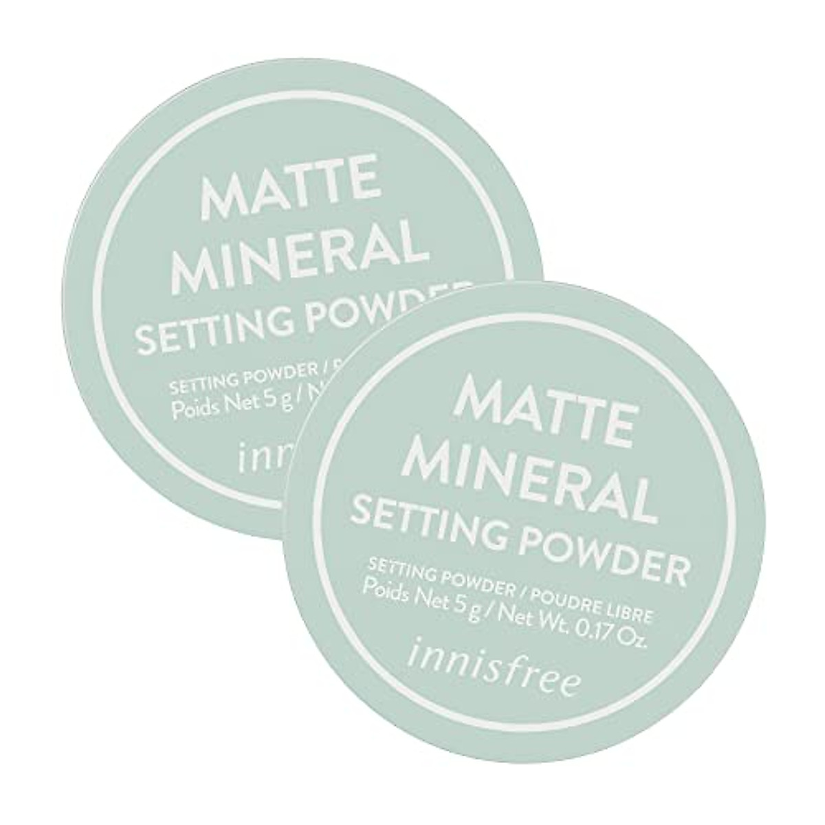 innisfree Matte Mineral Setting Powder Duo, 0.17 Ounce (Pack of 2) (Packaging may vary)