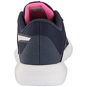 Reebok Women's Flexagon Energy 3.0 Cross Trainer, Vector Navy/Quartz Glow/Atomic Pink, 7.5