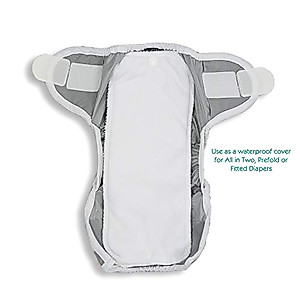Thirsties Duo Wrap Reusable Cloth Diaper Cover, Hook and Loop Closure, Mountain Twilight Size Two (18-40 lbs)