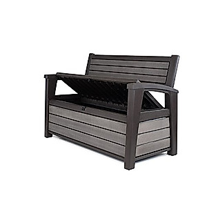 Keter Hudson Bench Outdoor Chest Bench - 227 Litre