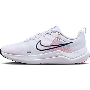 Nike Women's Sneaker Shoes, White/Midnight Navy-Pearl Pink-Football Grey-Coral Chalk, 40 EU