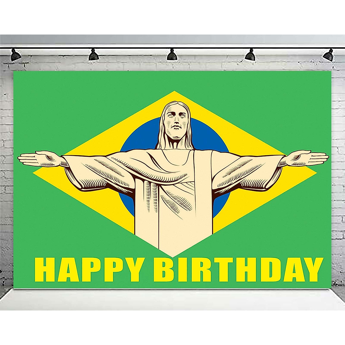 Brazil Independence Day Banner Background Patriotic Events 7th of September Theme Decor Flag for Sports Bars Party Decorations Happy Birthday Brazil Party Photo Booth Props Supplies Backdrop