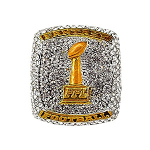 Spire Designs Fantasy Football Championship Ring - FFL Ring with Display Box (10)