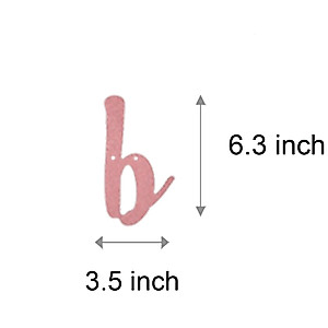 WEIANDBO Rose Gold Glitter Single Bride Party Banner, Engagement and Wedding Party Decorations, Pre-Strung,Bride to be