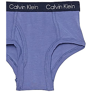 Calvin Klein Boys' Modern Cotton Assorted Briefs Underwear, Blue/Marl/SAMB, XS