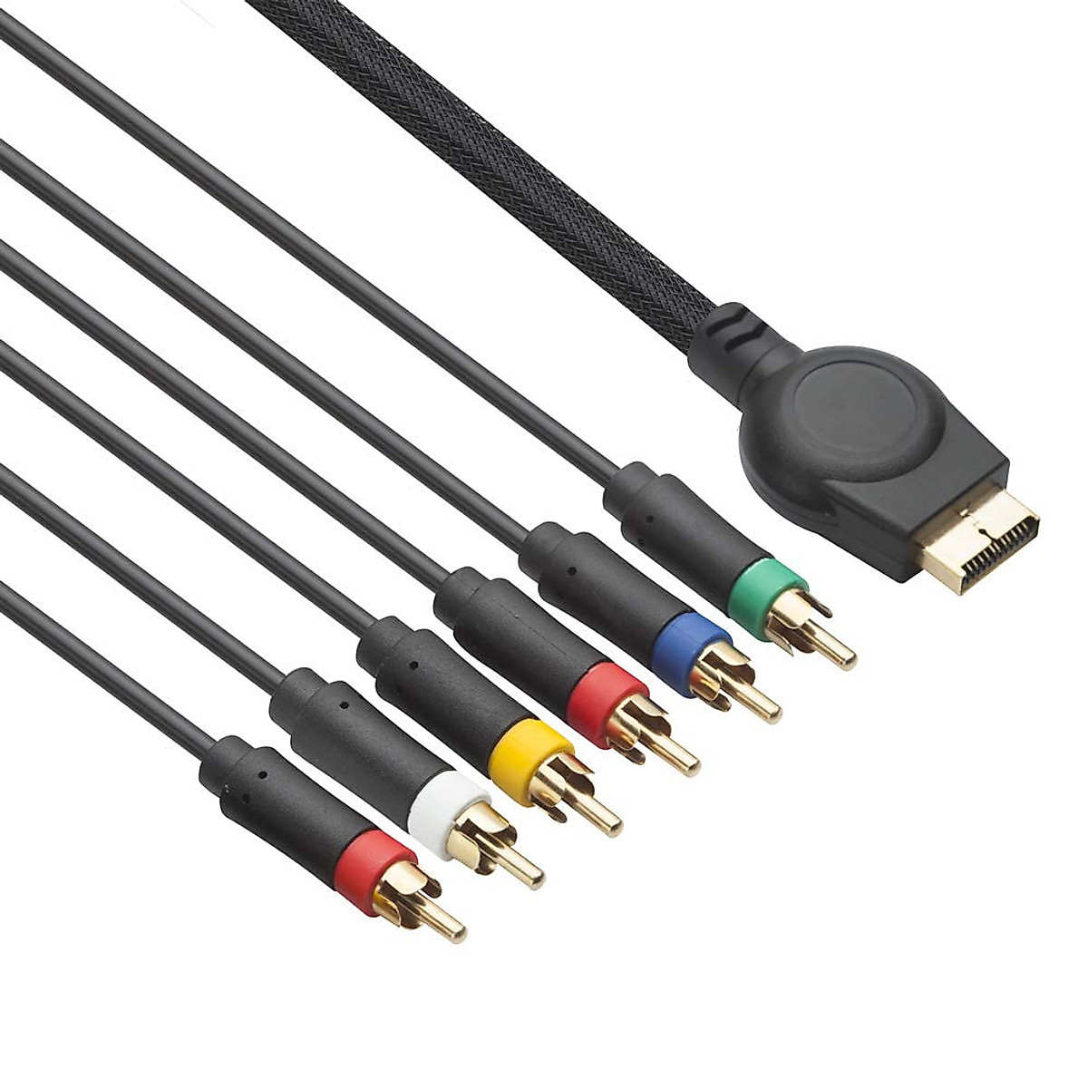 GREATLINK 6FT Component AV Cable 6RCA plug Premium High Resolution HDTV Component RCA Audio Video Cable Compatible with PlayStation 3 PS3 and PlayStation 2 PS2 Gaming Console