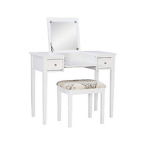 Linon Vanity Set White