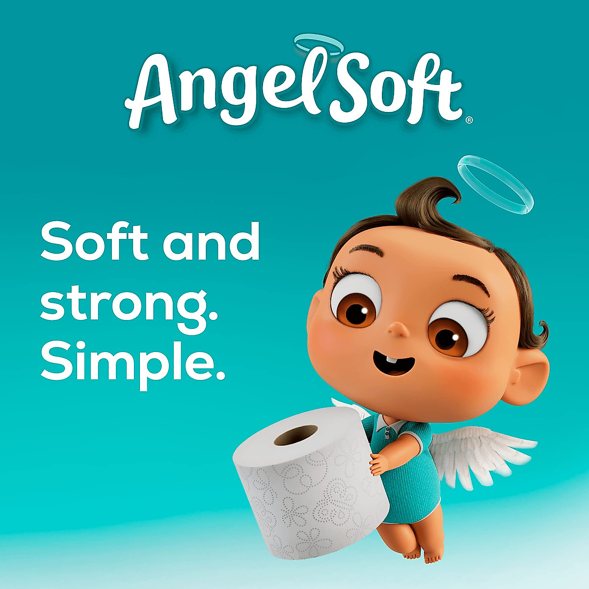 Angel Soft® Toilet Paper, 8 Mega Rolls : 32 Regular Rolls, 2-Ply Bath Tissue, 320 Sheets per Roll, 8 Count, White (Pack of 2)