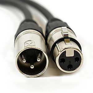 Gearlux DMX Cable 100ft 3-Pin Male-to-Female - 2 Pack