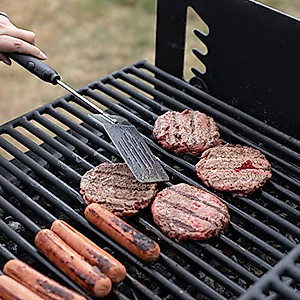 Ash & Ember Group Park-Style Grill, 942 Sq. In Group Charcoal Grill, Dual Grates, Side Shelf, Single Post Outdoor Cooking Backyard BBQ, Camp Grilling Barbecues