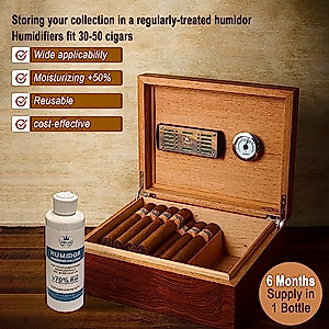 Humidor Solution for Humidor Cigars box, 7 oz (2 Pack) Cigar Humidor Accessories,Propylene Glycol Cigar Humidifier Solution for Humidor,Keep 70% RH,Portable Travel