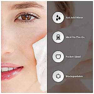 Summits Point 100 PCS Compressed Magic Towel, Napkin Tissue, Camping Wipes, Coin Tissue, Disposable Just add Water