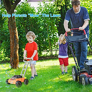 JUMELLA Lawn Mower Bubble Machine for Kids - Toddler Toys Automatic Bubble Mower with Music, Baby Activity Walker for Outdoor, Push Toys for Toddler, Christmas Birthday Gifts for Preschool Boys Girls