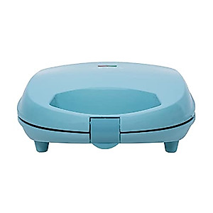 VETTA 760-Watt Nonstick Panini Press, Sandwich Maker, Automatic Temperature Control, Nonstick Coating, Nonslide Feet, Indoor Large Versatile Grill, 28.5 in. Wrappable Power Cord, Seafoam Blue