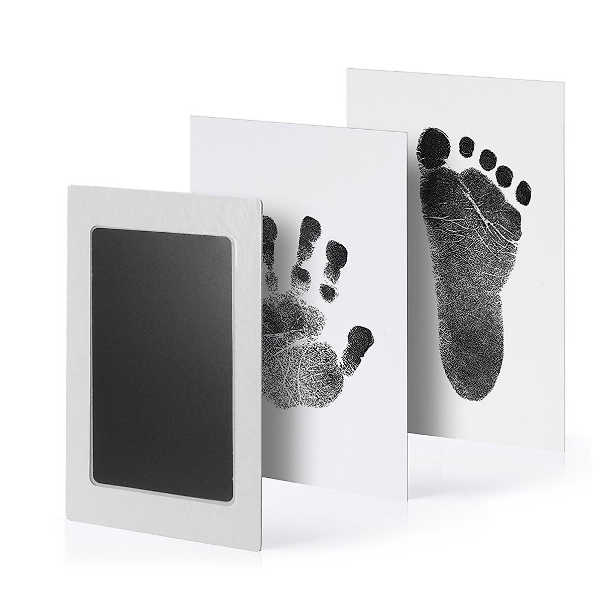 PChero Large Size Baby Handprint and Footprint Ink Pad Kit, Non-Toxic and Clean-Touch, Ideal for Newborn Baby Registry Family Keepsake (2 Packs)