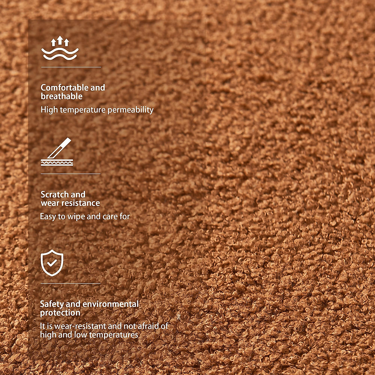 BAMOOLI 104'' Modular Sectional Couch, Modern L-Shape Sectional Sofa with Chaise Lounge, Comfy Lambswool Fabric Corner Sofa Couch, Upholstered 5 Seater Couch for Living Room, Bedroom, Apartment,Orange