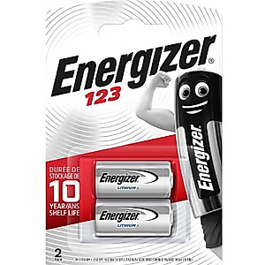 Energizer EL123APB-2 3-Volt Lithium Photo Battery (2-Pack)