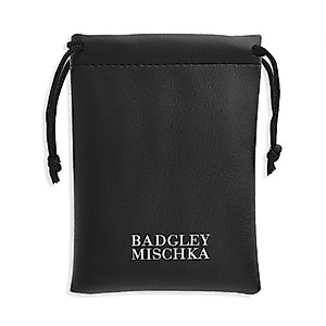 Badgley Mischka Antiqued Finish Rhinestone Square Shape Clip On Stud Earrings for Women