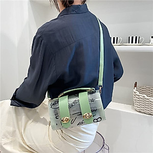 Fashion 2022 New Women PVC Transparent Graffiti Messenger Female Bag Shoulder Handbag Purse Crossbody Bags for Women Tote Bags