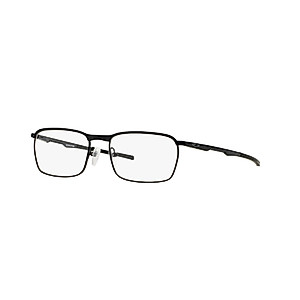 Oakley Men's OX3186 Rectangular Prescription Eyewear Frames, Satin Black, 52mm