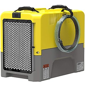ALORAIR 180 PPD Commercial Dehumidifier with Pump Drain Hose, LGR Dehumidifiers for Basement Warehouse & Job Sites, Crawl Space Dehumidifier for Water Damage Restore, 5-Year-Limited Warranty, Yellow