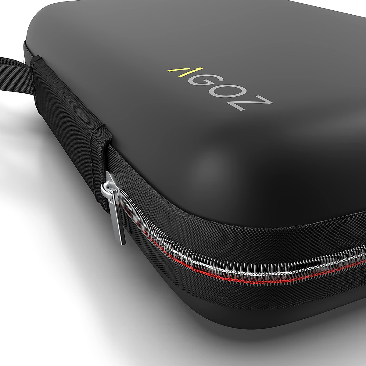 AGOZ Hard Carrying Case for Bushnell Phantom 2 Rangefinder Golf GPS, Protective Cover with Wrist Strap, Anti-Shock, Water Resistant Pouch for Golf GPS, Interior Mesh Half Pocket for Cable (Black)