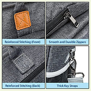 Arctic fox Laptop Tote Bag for Women/Men, 15.6'' Computer Messenger Teacher Work Bag with Padded Laptop Case for Business, Office and Travel.