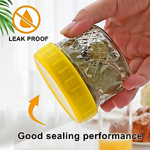 Flrolove Mason Jars 4 OZ,40 Pack Canning Jars With Regular Lids,Mini Mason Jars Ideal for Jam,Jelly,Honey,DIY Projects,Wedding/Shower Favors