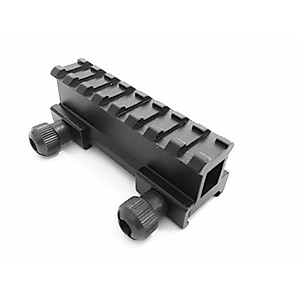 Ade Advanced Optics Tactical 1" Compact Weaver-Picatinny High Profile See Through Riser Rail Riflescope Sight