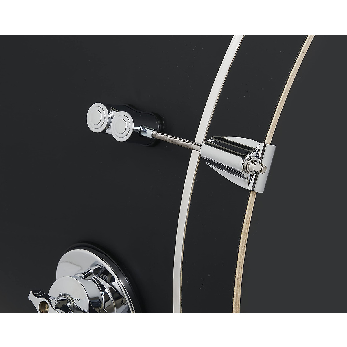 Pacific Drums & Percussion Drum Set PDP Concept Maple 7-Piece, Satin Black Shell Pack (PDCM2217BK)