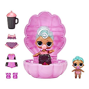 L.O.L. Surprise! Glitter Color Change Pearl (Purple) with 6 Surprises- Exclusive Collectible Doll & Lil Sister in Interactive Playset, Holiday Toy, Great Gift for Kids Ages 4 5 6+ Years Old