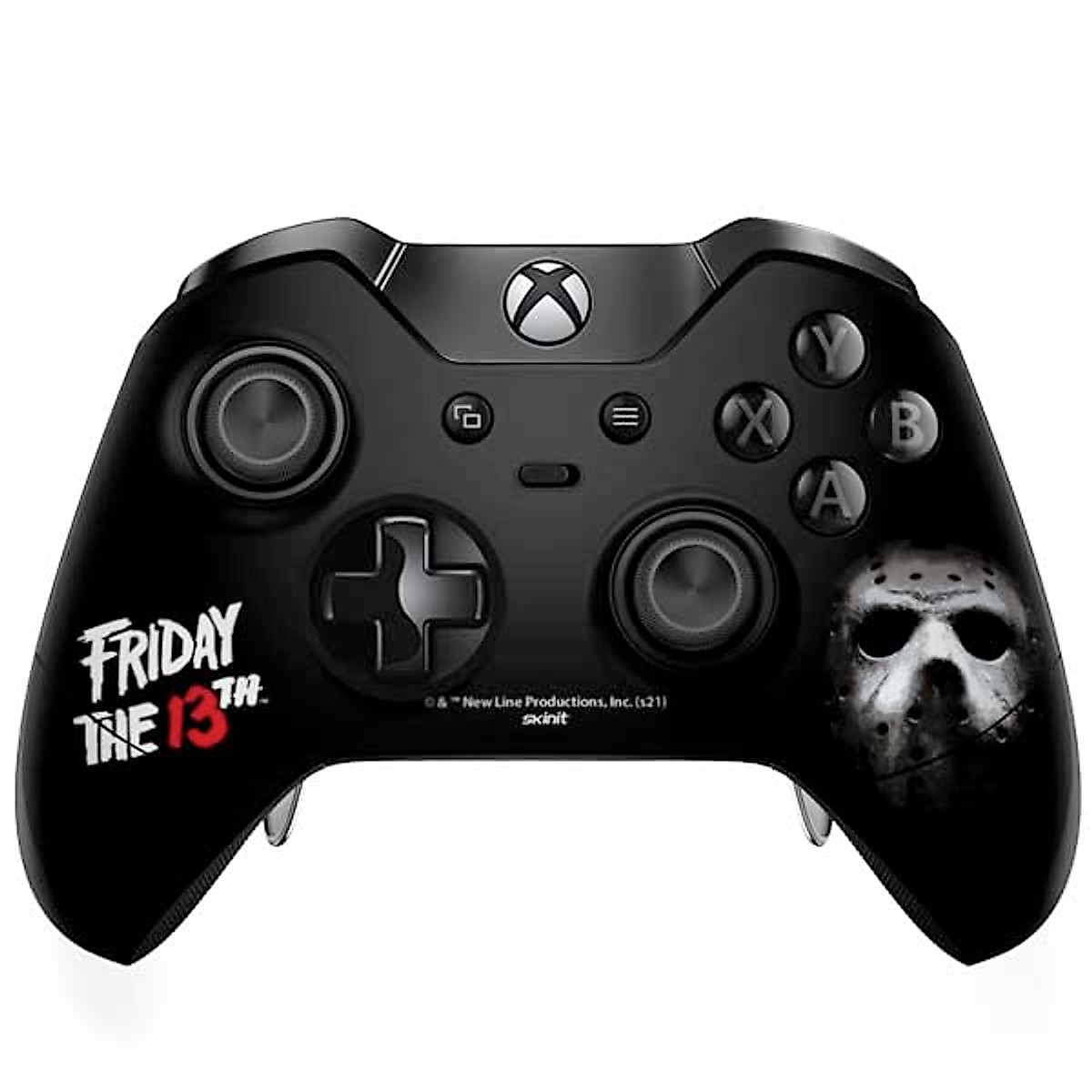 Skinit Decal Gaming Skin Compatible with Xbox One Elite Controller - Officially Licensed Warner Bros Jason Voorhees Design