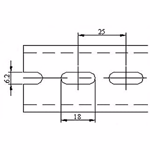 DIN Rail - 400 mm (~16 Inch(15.7")) New Pre-Cut 35x7.5mm Slotted Steel RoHS Compliant Plated