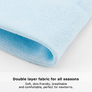 BQUBO Newborn Baby Hats and Mittens Sets Infant Boys Girls Cotton Beanie Gloves Newborn Hospital Caps for 0-6 Months