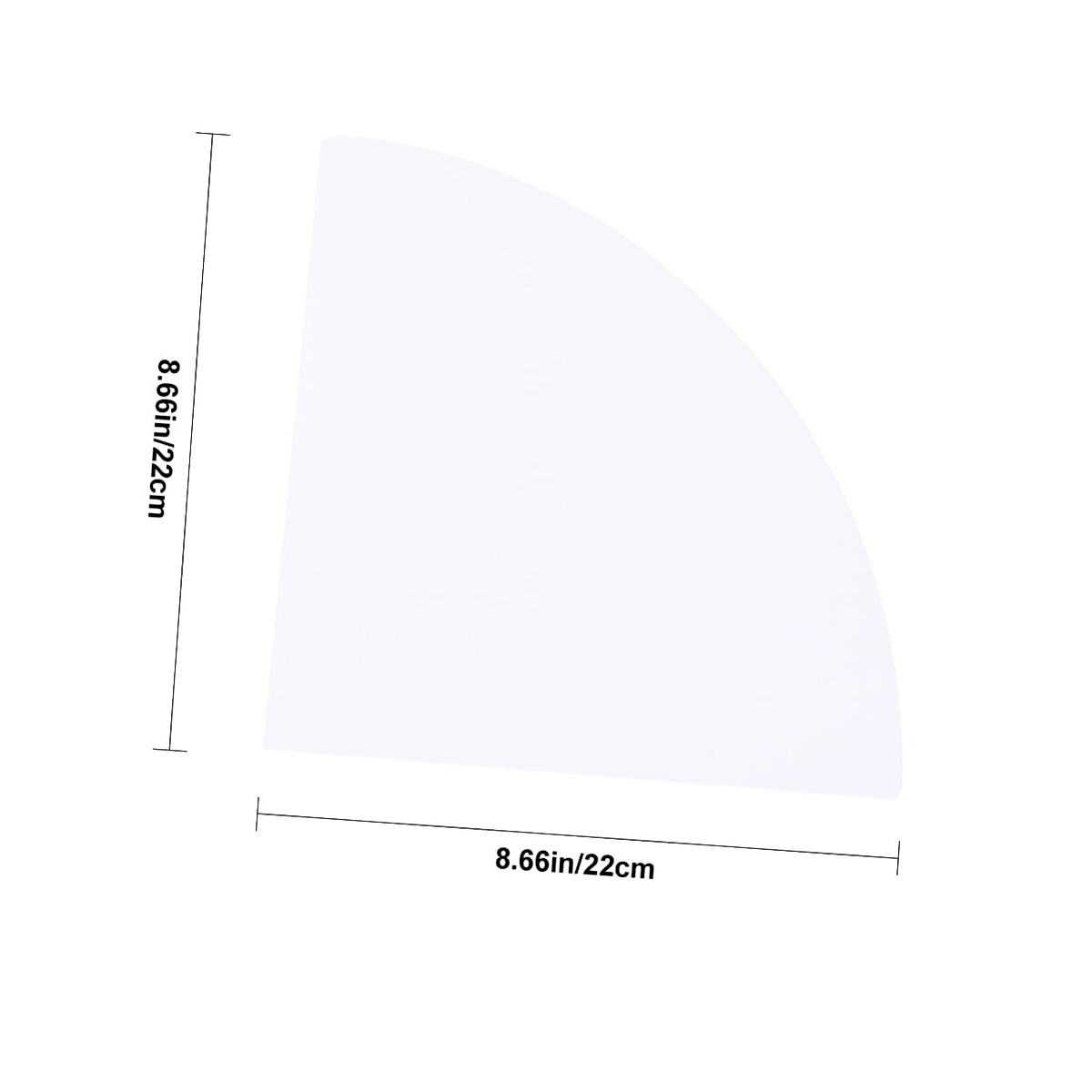 Garneck Wall Storage Rack Bathroom Shelves Wall Corner Storage Holder Floating Shelves Bathroom Display Shelf Bathroom Shelf Wall Shelf Triangle Fan Shaped Rack Sector Wall Bracket White