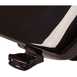 Bemis 1200SLOWT 047 Toilet Seat will Slow Close, Never Loosen and Easily Remove, ELONGATED, Plastic, Black