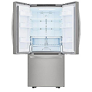 LG LFCS22520S 22 Cu. ft. French Door Refrigerator in Stainless Steel (2021)
