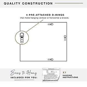 MCS Ezra Wall Mirror, Brushed Nickel, 22.66 x 28.66 in