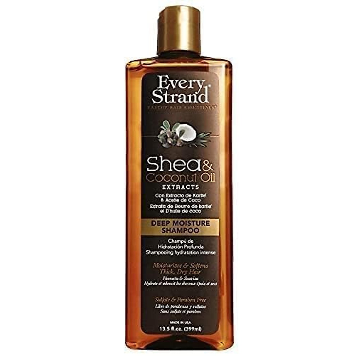 Every Strand Shea & Coconut Oil Deep Moisture Shampoo, 13.5 Oz